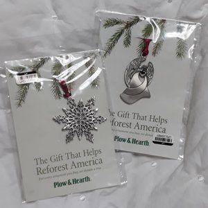 Plow & Hearth | Holiday | Solid Pewter Christmas Tree Ornaments | Poshmark